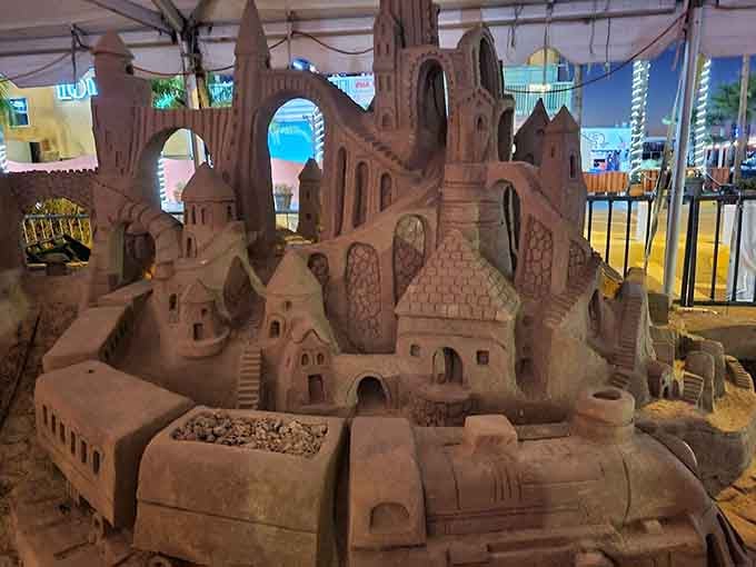 This intricate sand sculpture proves that some artists' canvases are decidedly more temporary but equally breathtaking.