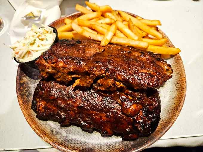 Baby back ribs that fall off the bone easier than your excuses for skipping the gym today.