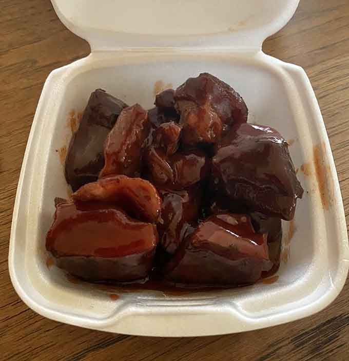 Rib tips in a takeout container might be the most dangerous thing you can hand a hungry person.