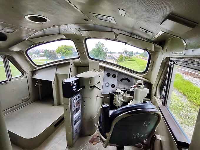 Sit in the engineer's seat and pretend you're commanding a steel beast across the American landscape, no license required.