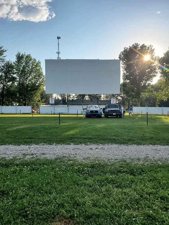 Wide open spaces mean you can actually find a good parking spot, unlike that mall multiplex nightmare.