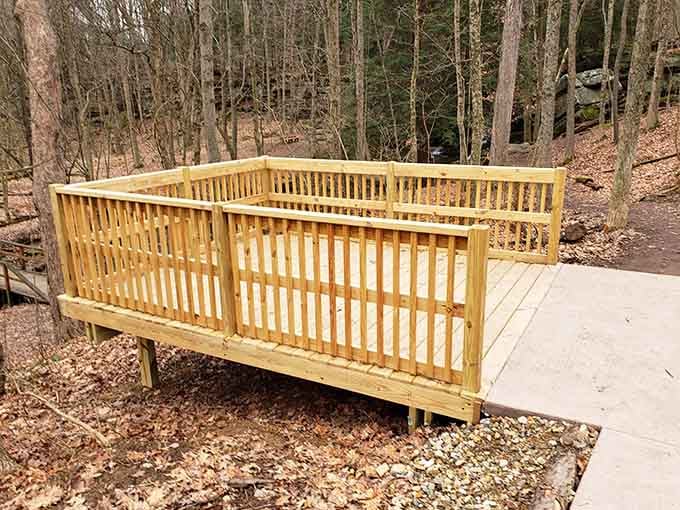 Fresh lumber means someone cares enough to keep this natural wonder accessible for everyone to enjoy safely.