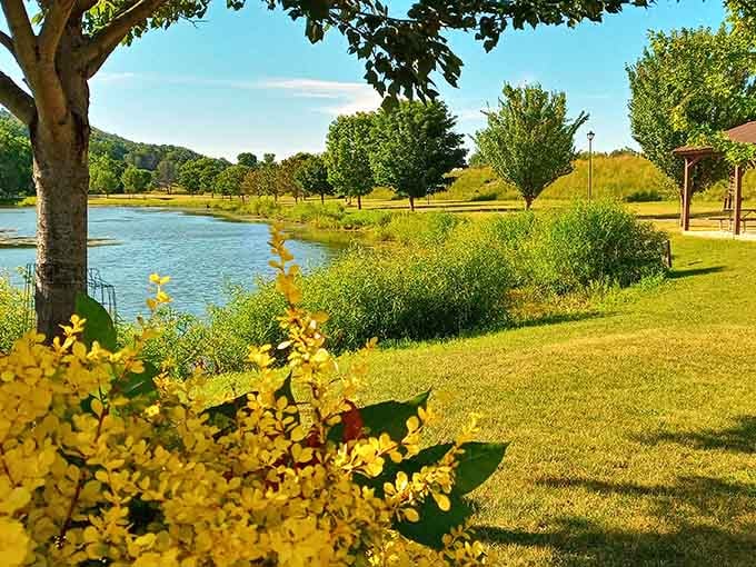 Ponds and pathways that prove paradise doesn't require a plane ticket or vacation budget.