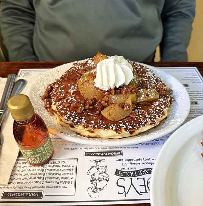 Apple strudel for breakfast isn't cheating&mdash;it's strategic planning, especially when it comes disguised as a pancake masterpiece.