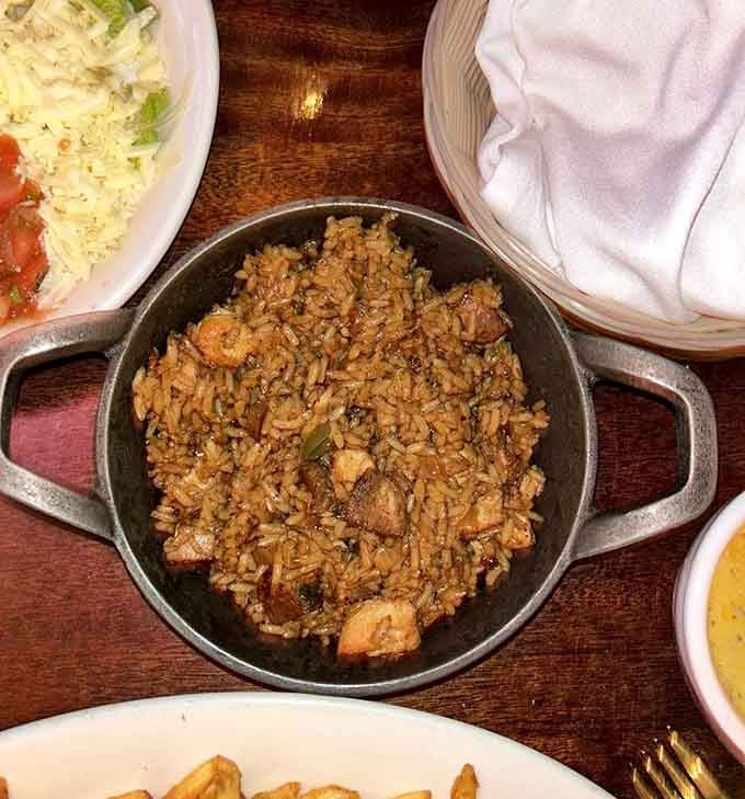 Jambalaya so loaded with flavor and ingredients, it's basically a Louisiana vacation in a cast-iron skillet.