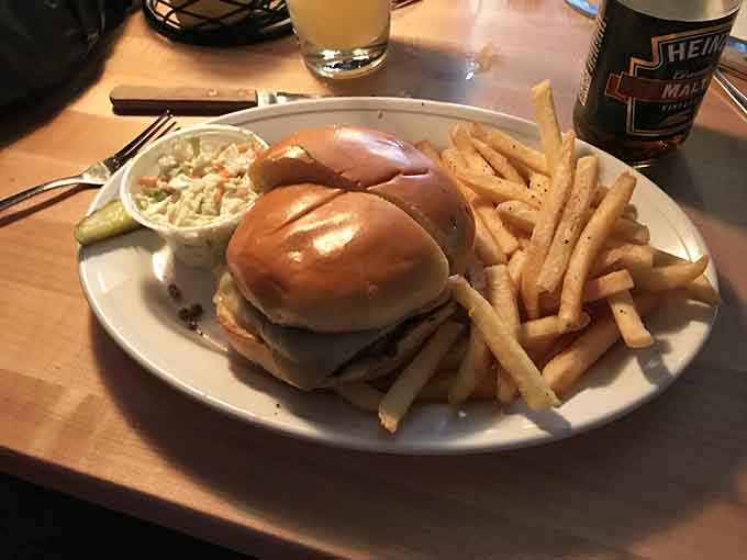 When your burger needs a steak knife to hold it together, you know someone in the kitchen understands portion control.