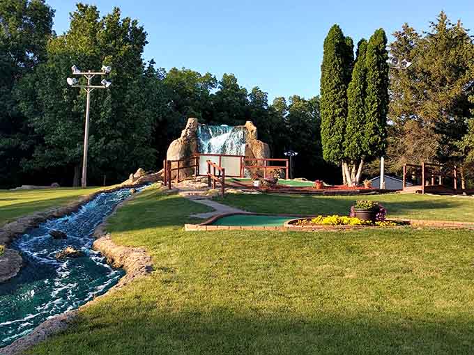 This waterfall feature adds unexpected beauty to the landscape, proving Lapeer knows how to surprise you in delightful ways.