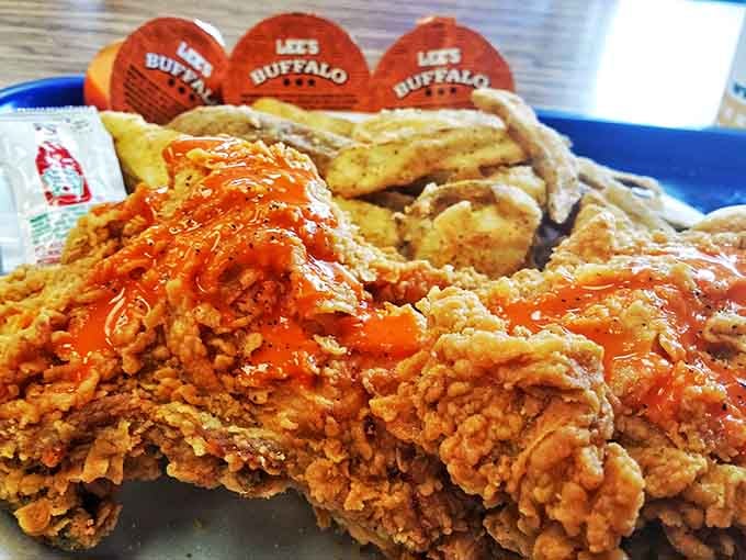 That crackling coating isn't just breading; it's edible architecture that deserves its own engineering degree.