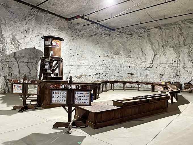 Educational displays that make mining history actually interesting. Your middle school teacher could never pull this off.