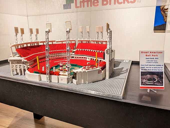 Someone built an entire baseball stadium out of LEGO bricks, proving that obsession with baseball knows no age limit or medium.