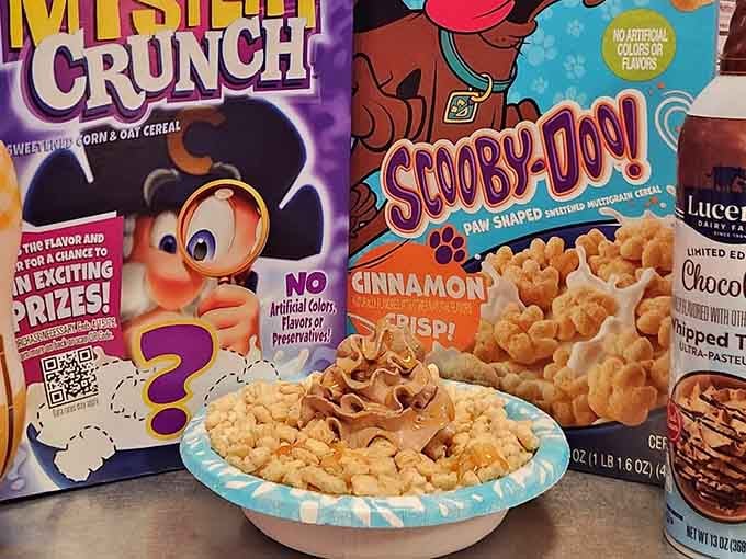 Cap'n Crunch and Scooby-Doo team up for breakfast, proving Saturday mornings still exist if you know where to look.
