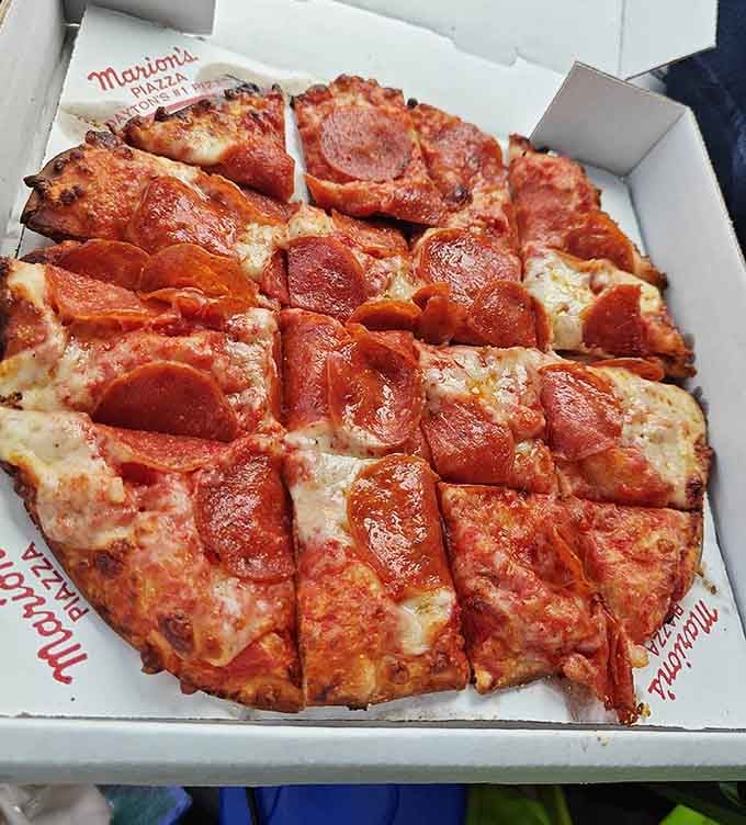 Pepperoni on thin crust achieves what thick pizza never could: the perfect balance of crispy, cheesy, and absolutely delicious.