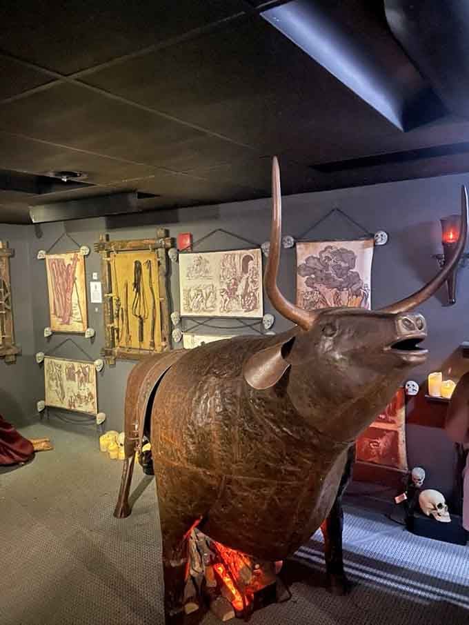 The Brazen Bull: because apparently someone thought "roasting" your enemies should be taken literally, not just figuratively like today's Twitter.