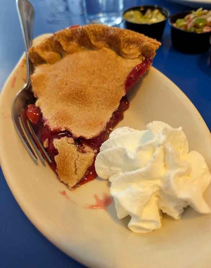 Cherry pie so good it makes you understand why people write folk songs about American desserts.