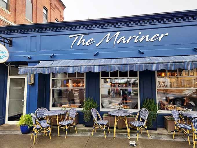 Mystic The Mariner: Those French bistro chairs outside scream "sit here with coffee and pretend you're in Paris" without the jet lag.