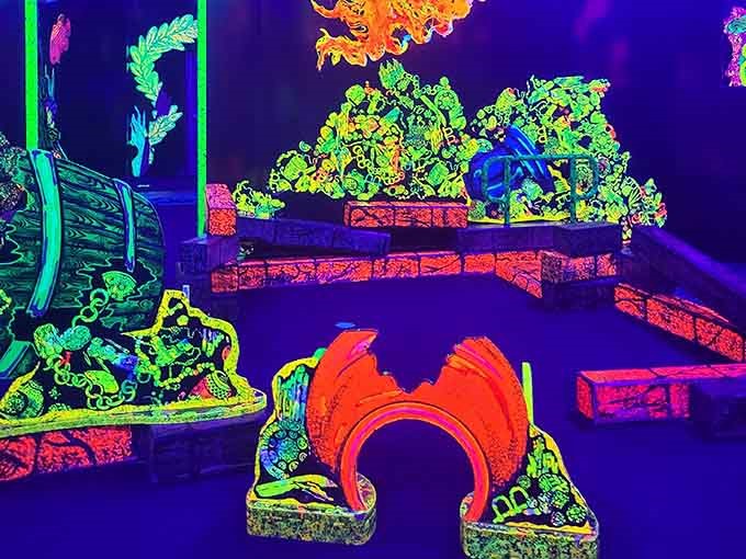 When your mini golf course features glowing sea creatures, you know you've left ordinary far behind.