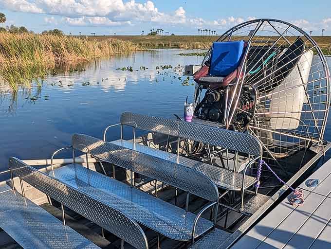 Nothing says "authentic Florida adventure" quite like an airboat ready to show you the wild side.