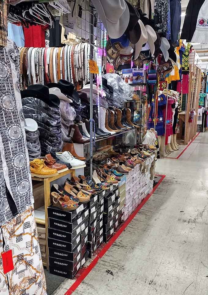 From sunflower-painted fedoras to cowboy boots, this stall proves that personal style knows absolutely no boundaries or limits.