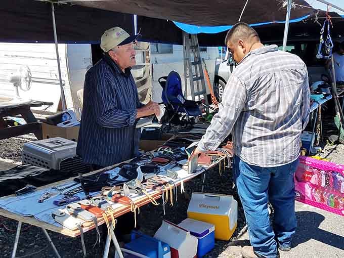 The art of negotiation lives here, where conversations between buyers and sellers create commerce the old-fashioned way.