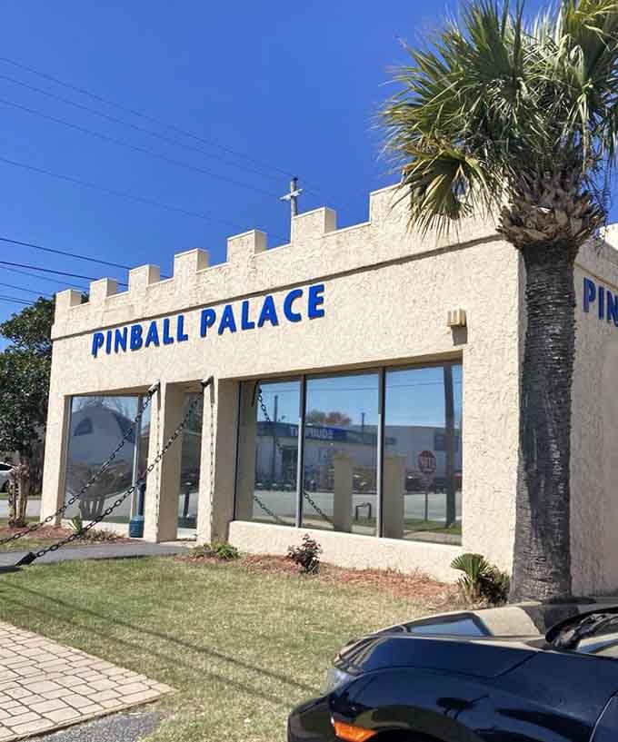That castle-style facade promises gaming royalty awaits inside, and it absolutely delivers on that promise.