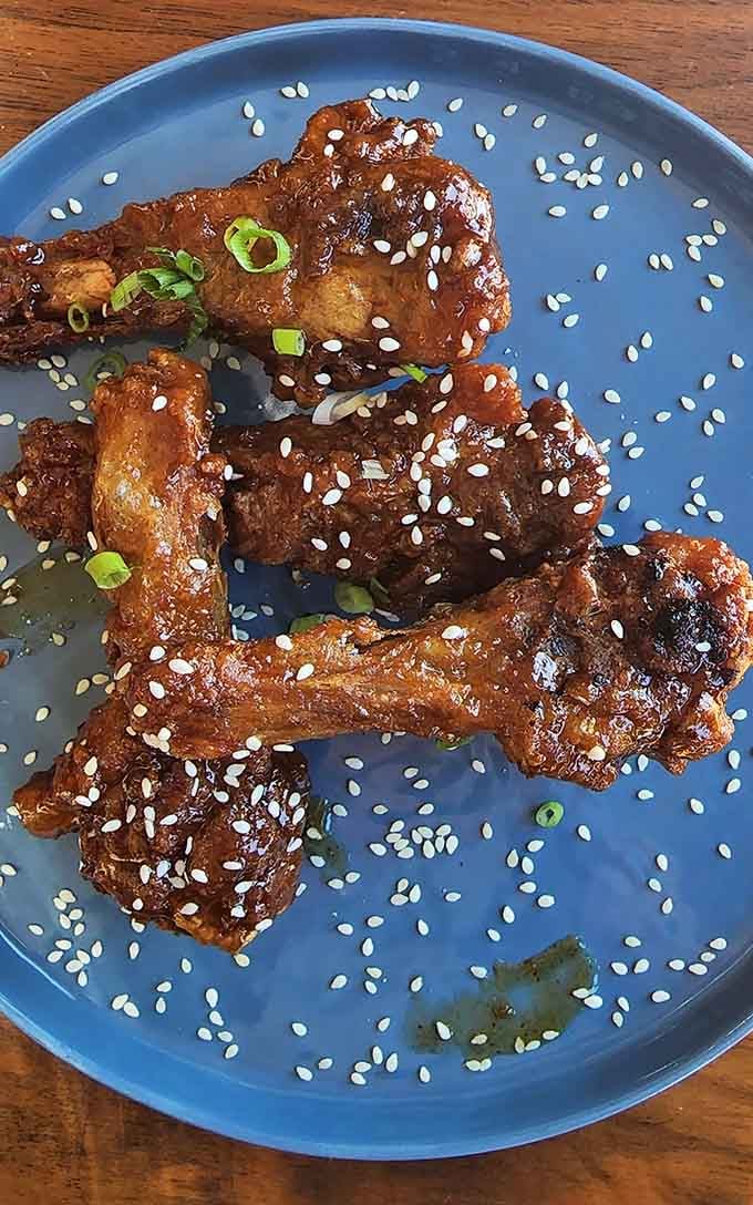 Duck wings glazed to perfection, proving poultry diversity is alive and well in northern Minnesota dining.