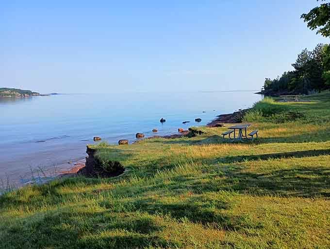 Your picnic blanket just got the ultimate upgrade with lakeside seating that money genuinely cannot buy elsewhere.