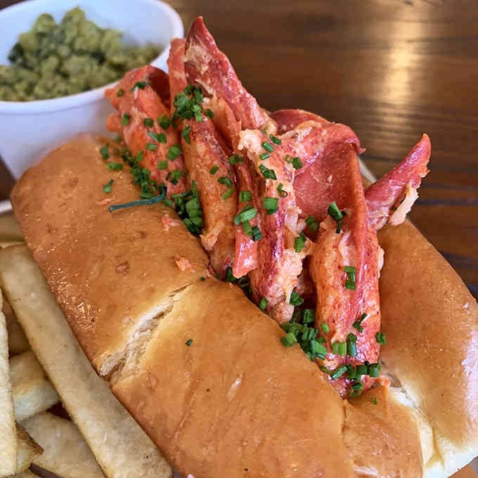 That lobster roll is so generously stuffed, it makes other lobster rolls look downright stingy by comparison.