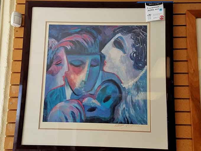 This framed artwork is waiting to class up your living room without requiring you to take out a second mortgage.
