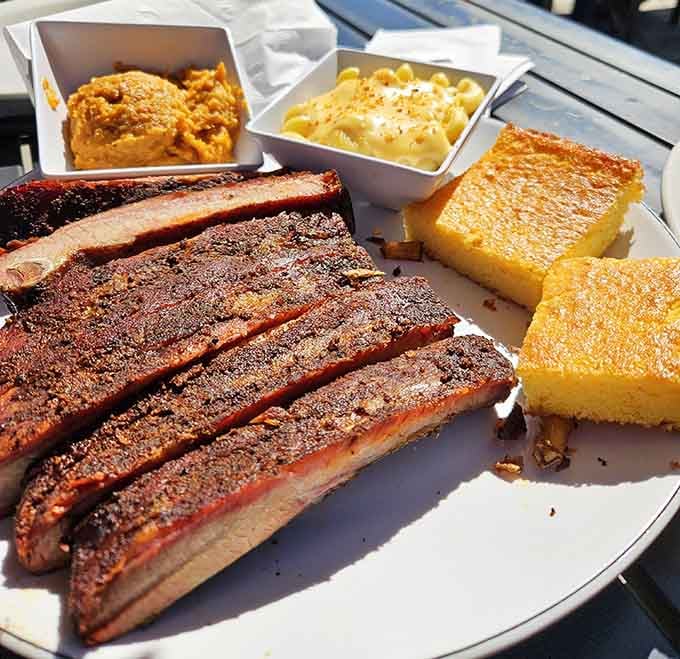 When your plate arrives looking like this, suddenly that "I'll just have a salad" promise goes up in smoke.