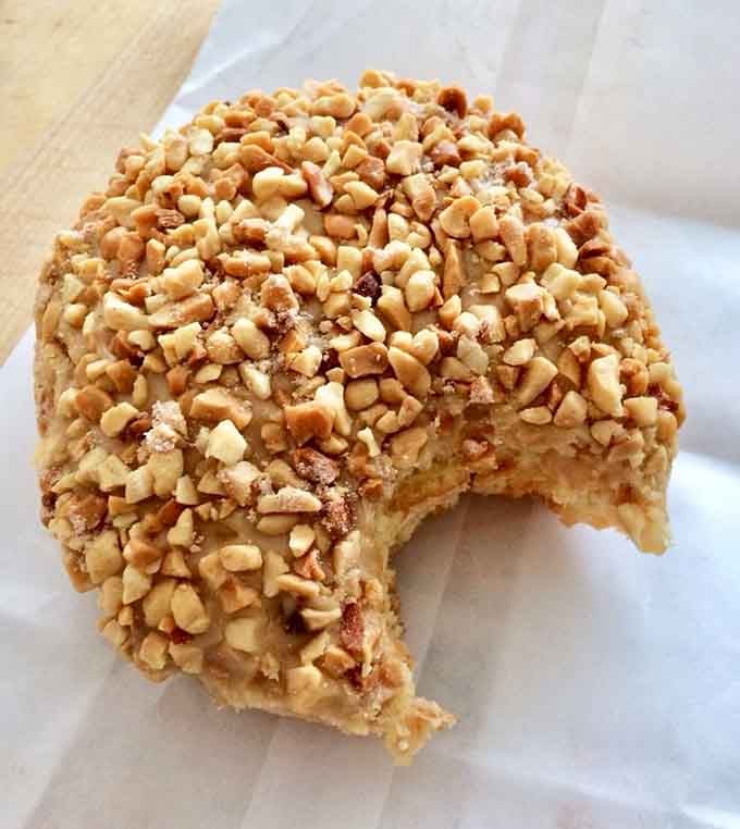 The peanut Bismarck: proof that sometimes the universe gets the peanut butter and donut combination absolutely perfect.