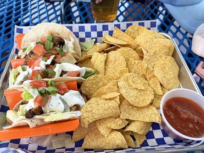 Fresh tacos served waterside might just be the definition of living your best Arizona life right here.