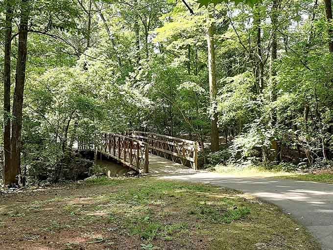Battle Park's wooded trails wind through greenery so lush you'll forget you're minutes from grabbing excellent barbecue downtown.