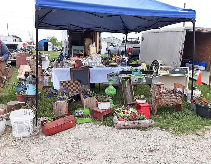 One vendor's eclectic collection proves that variety truly is the spice of flea market life and weekend adventures.