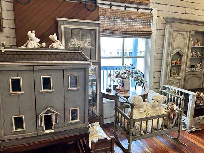 That dollhouse is fancier than most studio apartments in Los Angeles, and probably costs less too.