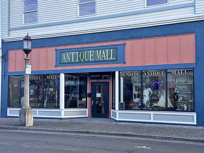 The classic storefront beckons like a time machine, promising rooms full of forgotten treasures just waiting for rediscovery and appreciation.