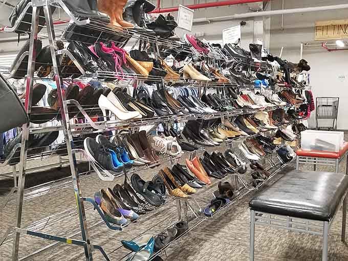 Cinderella had one slipper; you could leave here with enough shoes to outfit an entire kingdom.