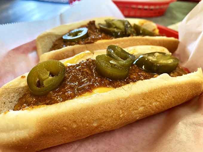 The Big Tex doesn't apologize for its size or its generous topping of jalape&ntilde;os that mean serious business.