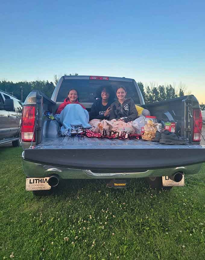 Pickup truck tailgates become the best seats in the house when the stars come out to play overhead.
