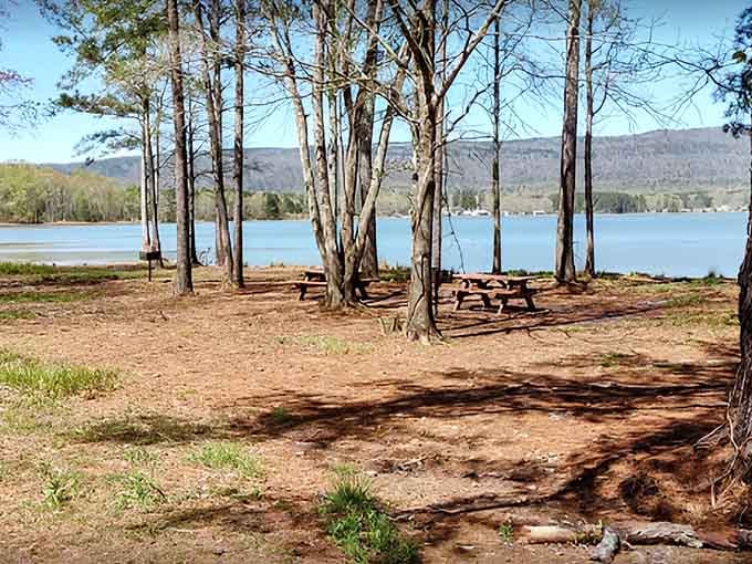 These lakeside tables offer dining rooms with views that five-star restaurants can't replicate or purchase.