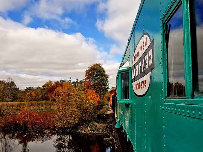 That weathered "Limited" sign has seen more autumns roll by than most of us can count, and it's still going strong.