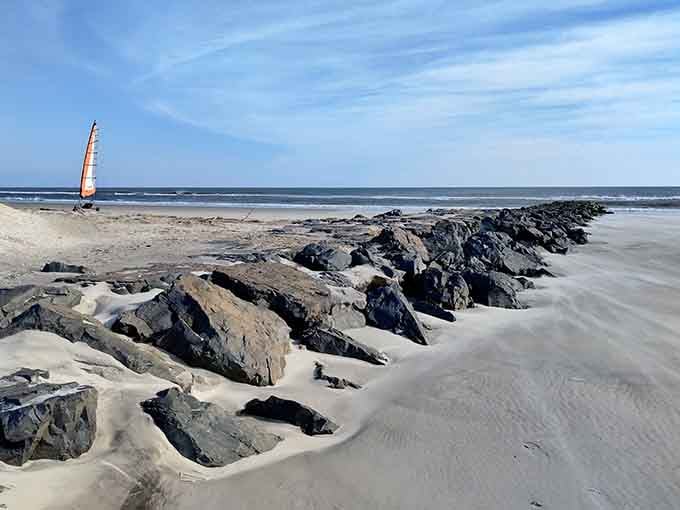 These jetties have been standing guard longer than most of us have been complaining about traffic.