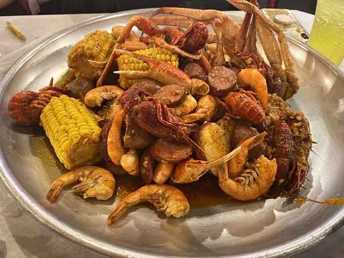 This glorious mess of shellfish, sausage, and vegetables is what happens when Louisiana crashes an Indiana dinner party.