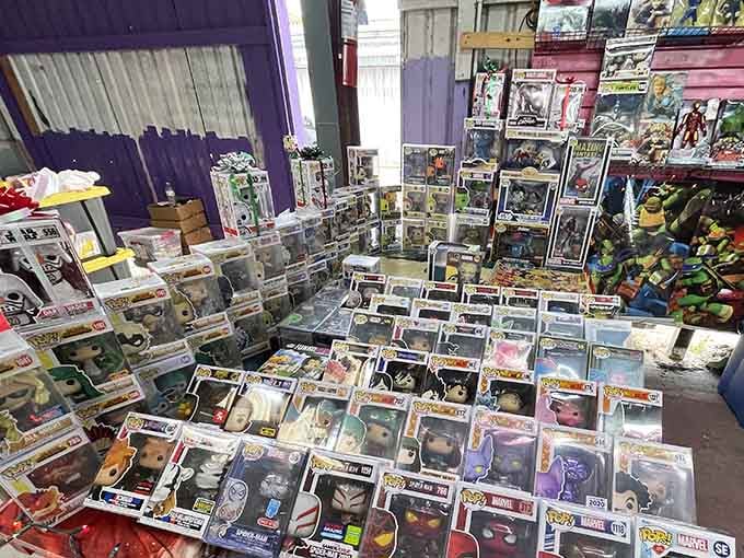 Funko Pop collectors, your treasure hunt ends here among these pristine boxes lined up like vinyl-headed soldiers of joy.