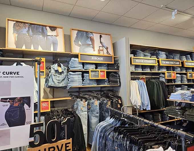 Denim heaven exists, and it's neatly folded on shelves waiting to hug your curves without emptying your wallet.