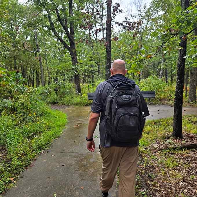 The trails wind through forests so peaceful you'll hear your own thoughts for the first time in years.