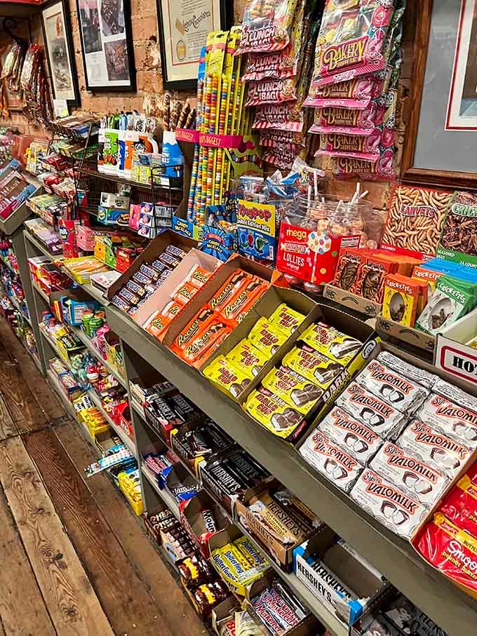 Reese's, Hershey's, and Almond Joy lined up like old friends ready to welcome you back after too long.