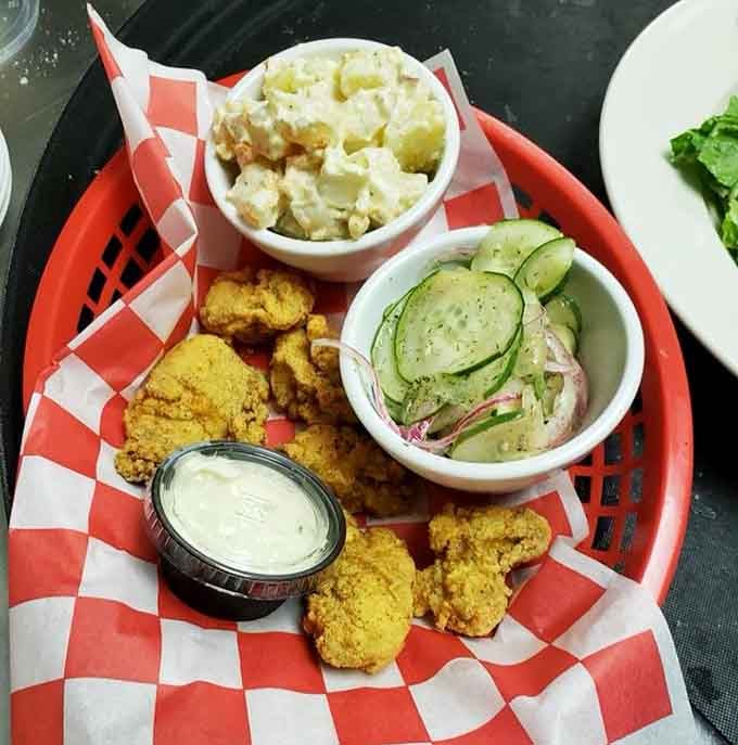 Golden fried oysters that prove sometimes the best things in life require a little breading and hot oil.