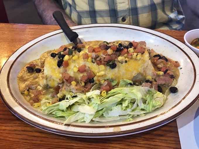 Loaded with everything good in life, this burrito understands that moderation is overrated on vacation days.