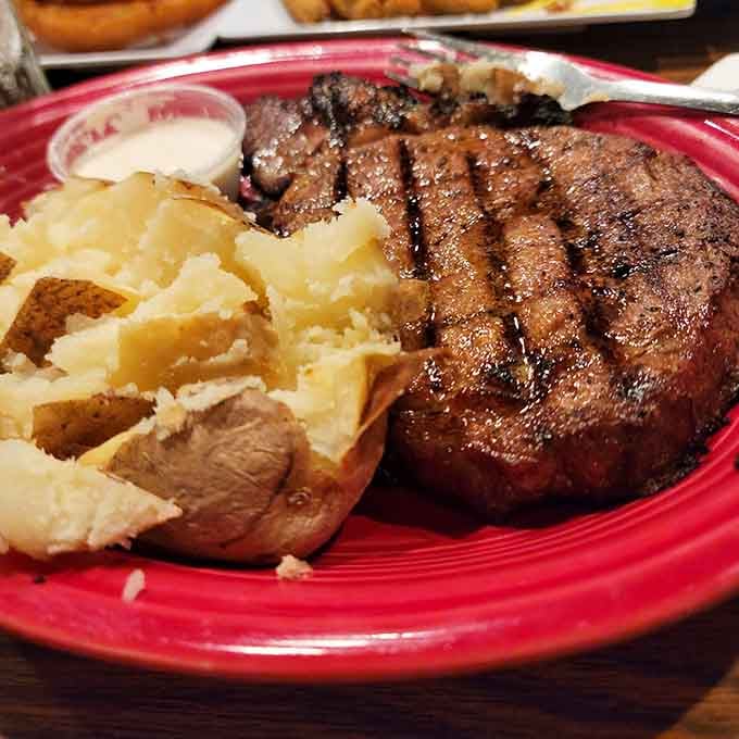 Prime rib this beautiful could make a vegetarian reconsider their entire life philosophy, honestly.