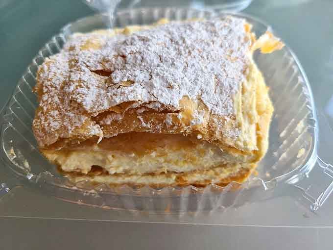 Napoleon cake with its delicate layers of puff pastry and cream, because sometimes France meets Poland beautifully.Napoleon cake with its delicate layers of puff pastry and cream, because sometimes France meets Poland beautifully.